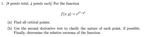solved 1 [8 points total 4 points each] for the function