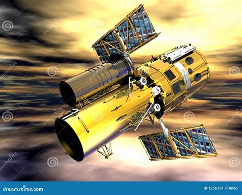 космический телескоп иллюстрация штока. иллюстрации насчитывающей ...