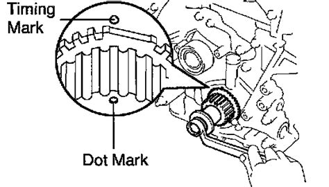 Timing Component Alignment Marks Locations — 1999 Lexus Gs 300 L6 3 0l