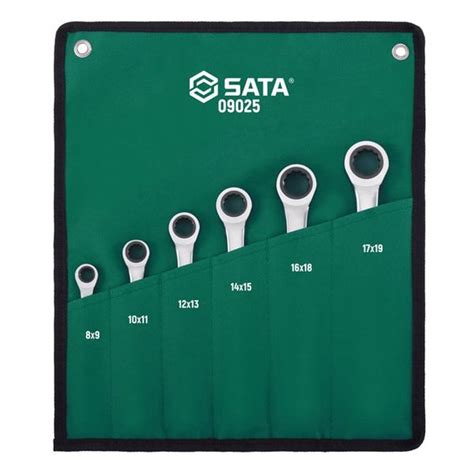 Bộ Cờ Lê 2 Đầu Vòng Sata 09025 8 19mm Himarketvn