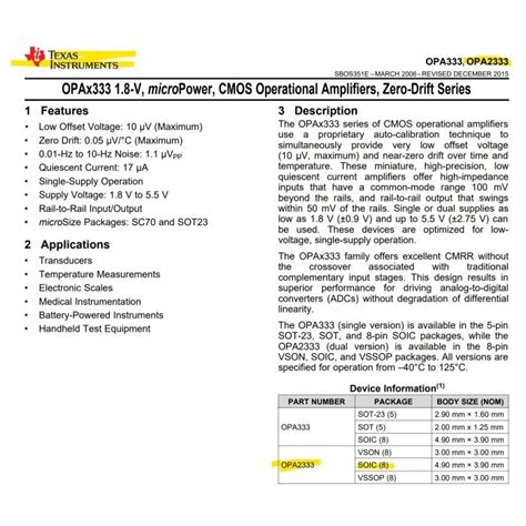 Jual Opa2333 Two Channel 1 8V Micropower Cmos Operational Amplifier Zero Drift Series