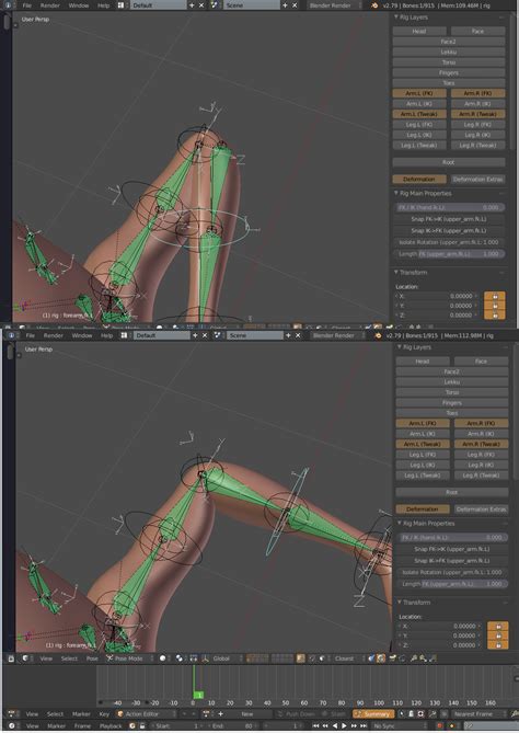 Rigging Double Jointed Limbs Animation And Rigging Blender Artists Community
