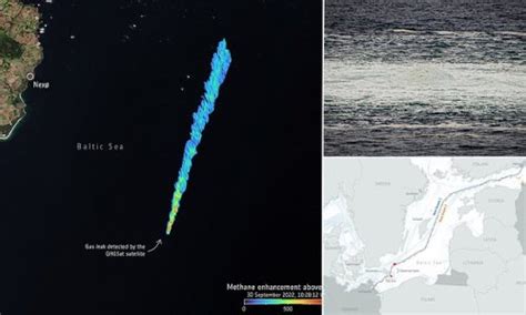 Giant Methane Leak From Nord Stream Pipeline Is Detected From Space Satellite Images Show