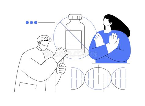 Refusal Of Vaccination Abstract Concept Vector Illustration Stock