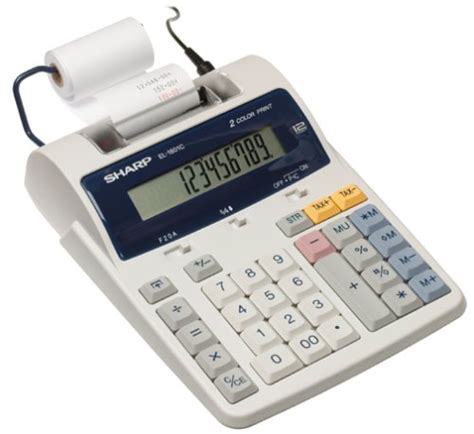 Sharp El1801c Adding Machine With Roll And Two Color Print Faranani Electronic Products South