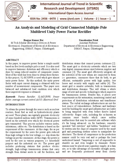 An Analysis And Modeling Of Grid Connected Multiple Pole Multilevel