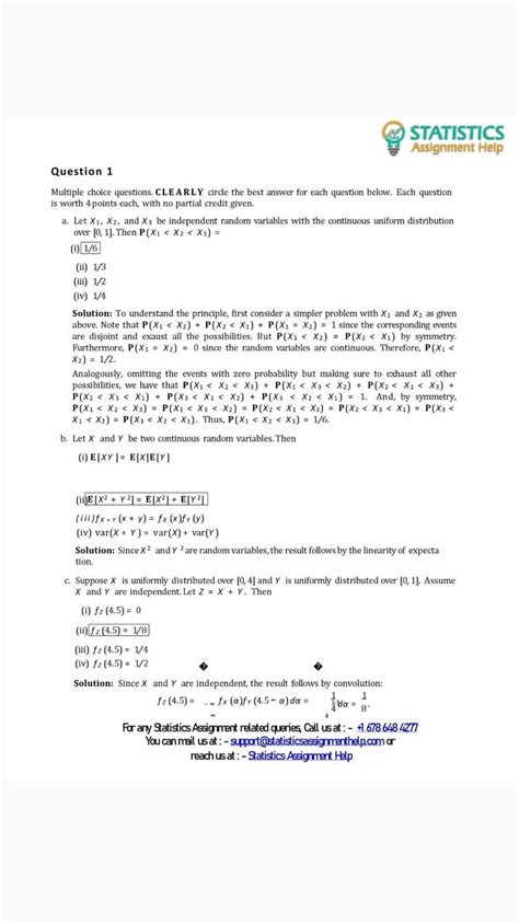 Probability Assignment Help