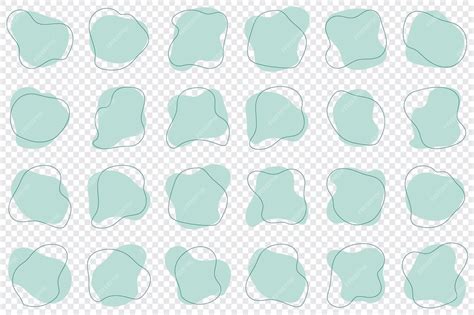 Premium Vector Blob Shape Organic Set Of Irregular Round Blot Form Graphic Element Organic