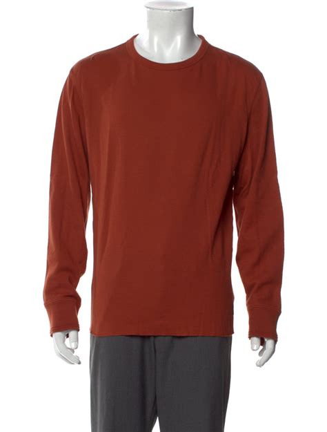 Todd Snyder X Ll Bean Crew Neck Long Sleeve T Shirt Orange T Shirts