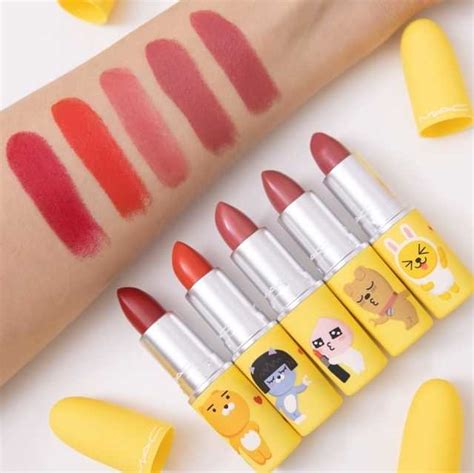 Mac X Kakao Friends Lipstick New Limited Edition Collection Of 5