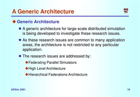 Ppt A Generic Architecture For Large Scale Distributed Simulations