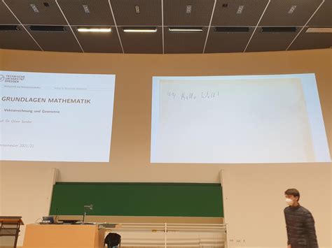 My New Math Prof Uses Hallo Welt Hello World As Test For The Handwritten Notes Projector R