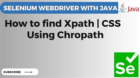 Selenium Webdriver Tutorial 30 How To Find Xpathcss In Chorme Using