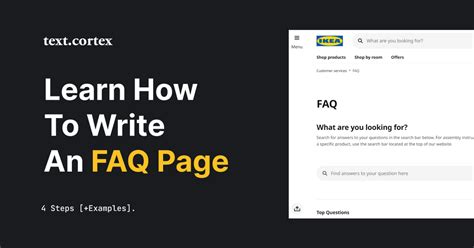 learn how to write an effective faq page — 4 steps [ examples]