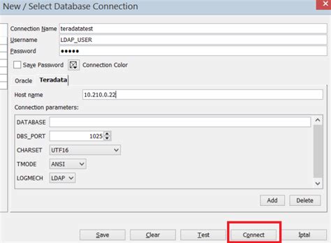 Oracle Sql Developer Kullanarak Teradata Veritabanına Ldap Ile Bağlanmak