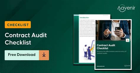 Contract Audit Checklist Aavenir