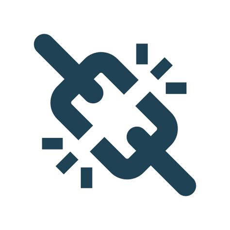Broken Chain Broken Hyperlink Broken Link Chain Hyperlink Link Reference Icon