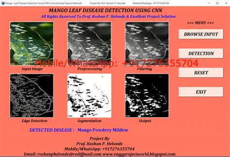 Mango Leaf Disease Detection Using Cnn Convolutional Neural Network