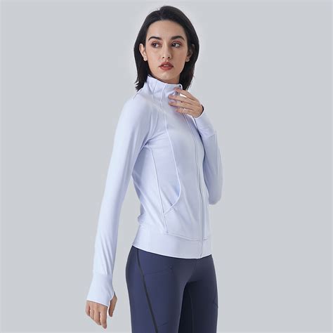 秋冬新款运动瑜伽外套女锦纶拉链瑜伽服女 lulu瑜伽长袖上衣 阿里巴巴