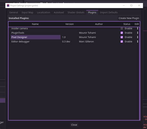 Plugins Tab Inside Project Settings Draws An Extra Rect When A Plugin