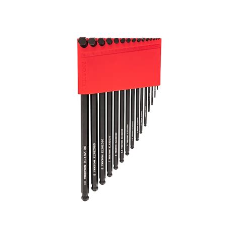 Tekton 13 10 Mm 15 Key Metric Hex Key Set With Ball End L Shaped Hex