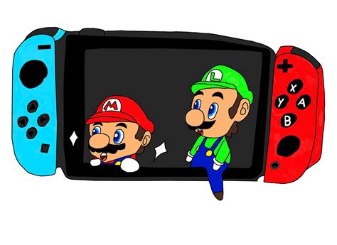 Mario and Luigi in Nintendo switch by Ning5839 on DeviantArt