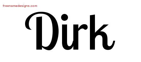 Handwritten Name Tattoo Designs Dirk Free Printout Free Name Designs