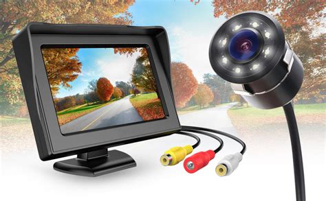 Carzex Inch Dashboard Tft Lcd Screen Monitor With In Reverse Front Led Night Vision