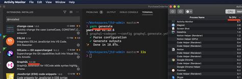 CPU Usage Is High After V Issue Graphql Vscode Graphql GitHub