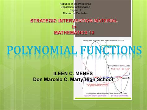Simmathematics 10 Polynomial Functions Pptx Physics Science