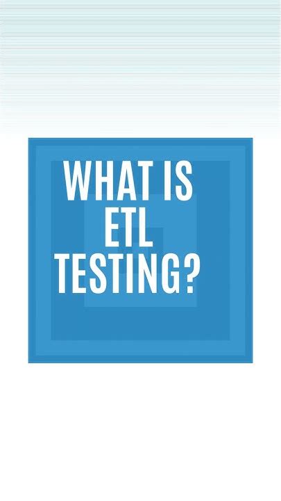 what is etl testing shorts trending etltesting youtubeshorts youtube