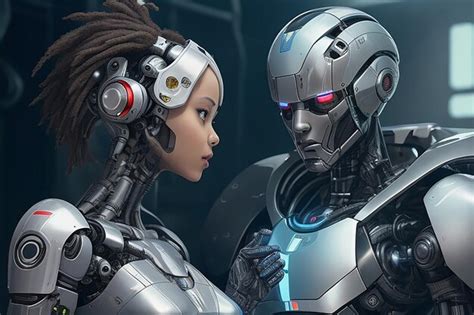 Premium Photo Cyborg Robot D Render Robotic Process Automation Rpa Data Analysis In Server