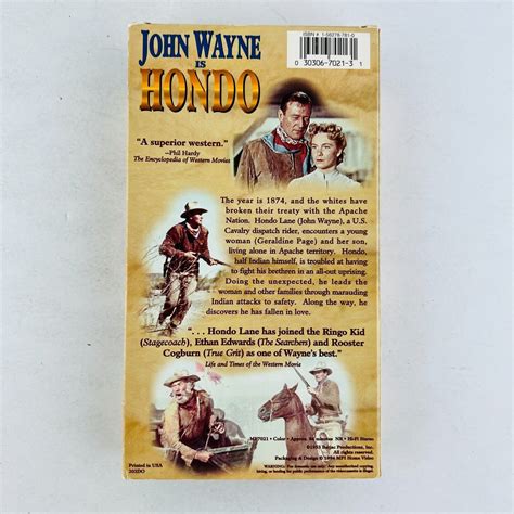 John Wayne Western Hondo Vhs Video Tape On Ebid United States 230628613