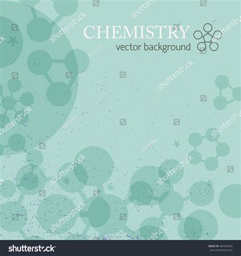 Chemistry Science Abstract Background Atomic Structure Stock Vector