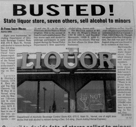 This Week In History“busted ” Uintah Basin Standard