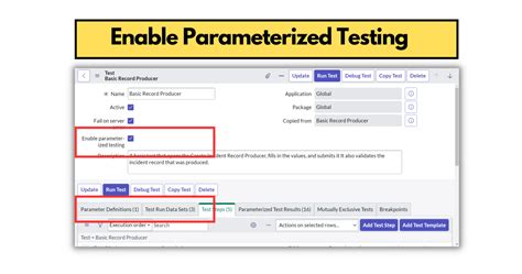 How To Use Parameterized Option Of Atf Servicenow Spectaculars
