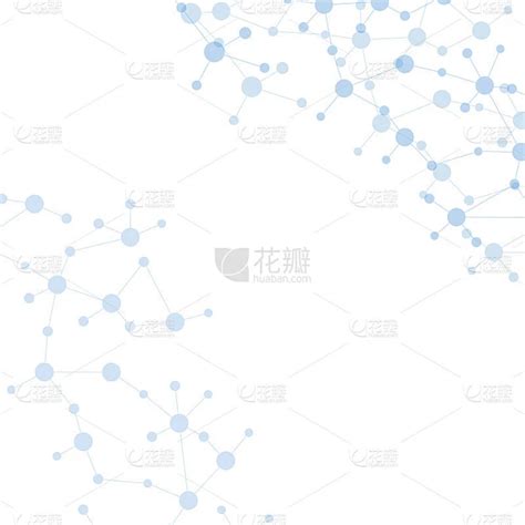 结构分子和通信。dna 原子 神经元。科学的设计理念。用点连接线。医学，技术，化学，科学背景。矢量插素材 花瓣网