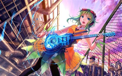 Anime Girl Guitar Music Art Wallpaper 1920x1200 8898