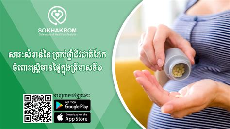 សារៈសំខាន់នៃគ្រាប់ថ្នាំជីវជាតិដែកចំពោះស្រ្តីមានផ្ទៃក្នុងត្រីមាសទី១ Sokhakrom