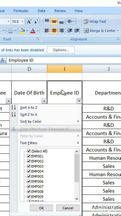use filter without mouse click ms excel tricks exceltricks shorts