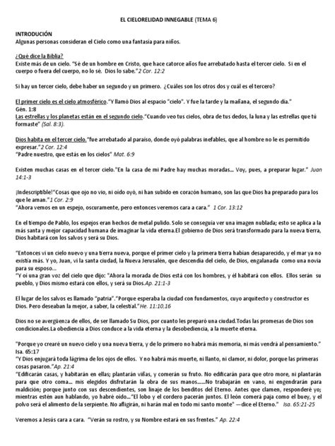El Cielo Relidad Innegable Pdf Cielo Jesús