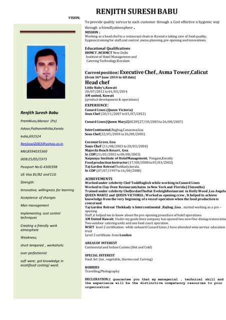 Renjith~ Cv Doc