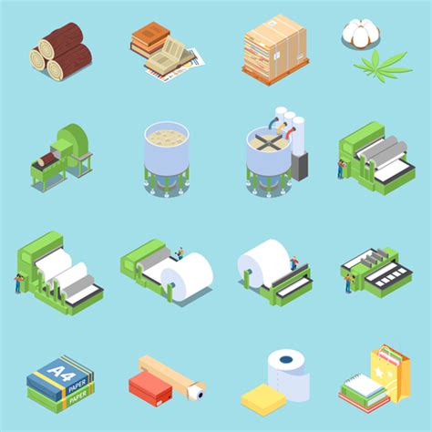 factory isometric illustration vector free download