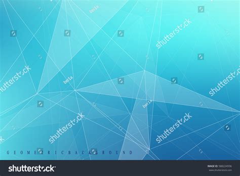 Geometric Graphic Background Molecule Communication Big Stock Vector Royalty Free 588224936