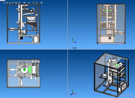 硬币自动分拣计数包装一体机（说明书 solidworks x t通用三维软件打开格式 工程图） 全自动硬币包卷机总控制系统及硬币清分系统的