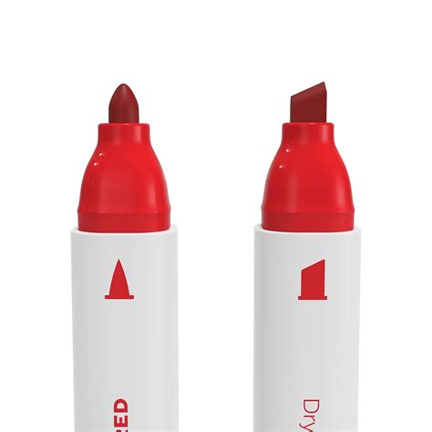 TRU RED Tank Dry Erase Marker Twin Tip Red 4 Pack TR57837
