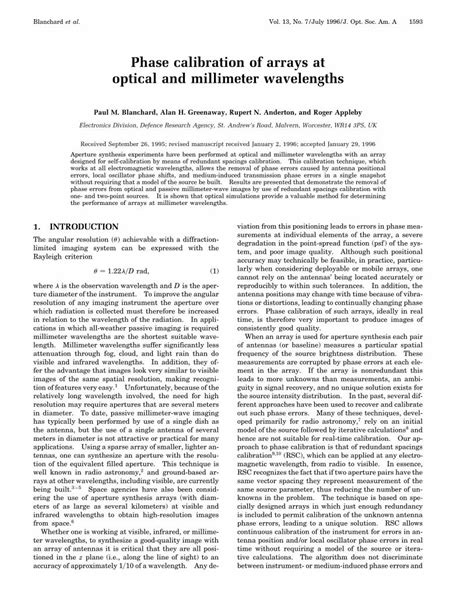 pdf phase calibration of arrays at optical and millimeter wavelengths