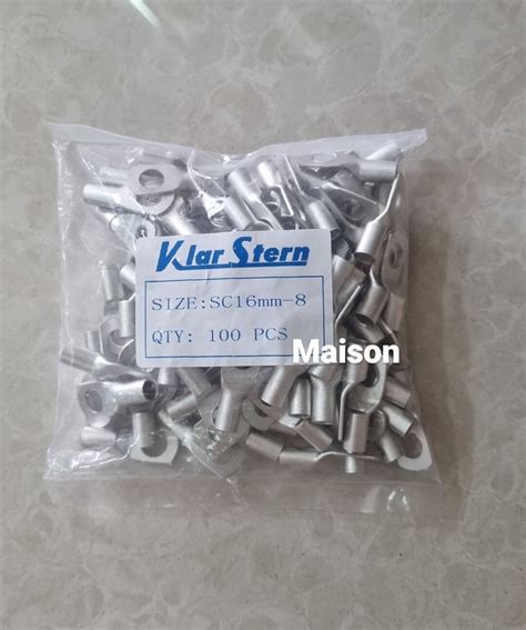 Skun Kabel Skun Sc 16 8 Mm Skun 16mm Pack Isi 100 Lazada Indonesia