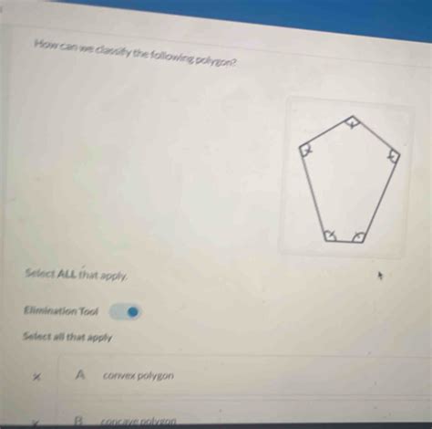 solved how can we classify the following polygon select all that