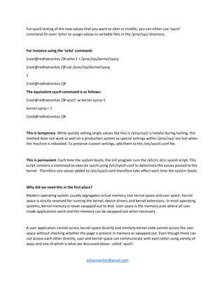 Sysctl PDF